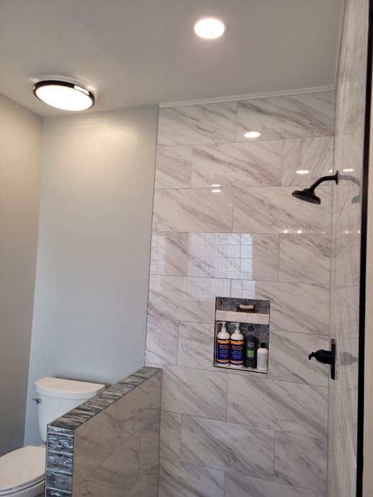 Remodeled Tiled Bathroom Gallery | Ampro Contracting